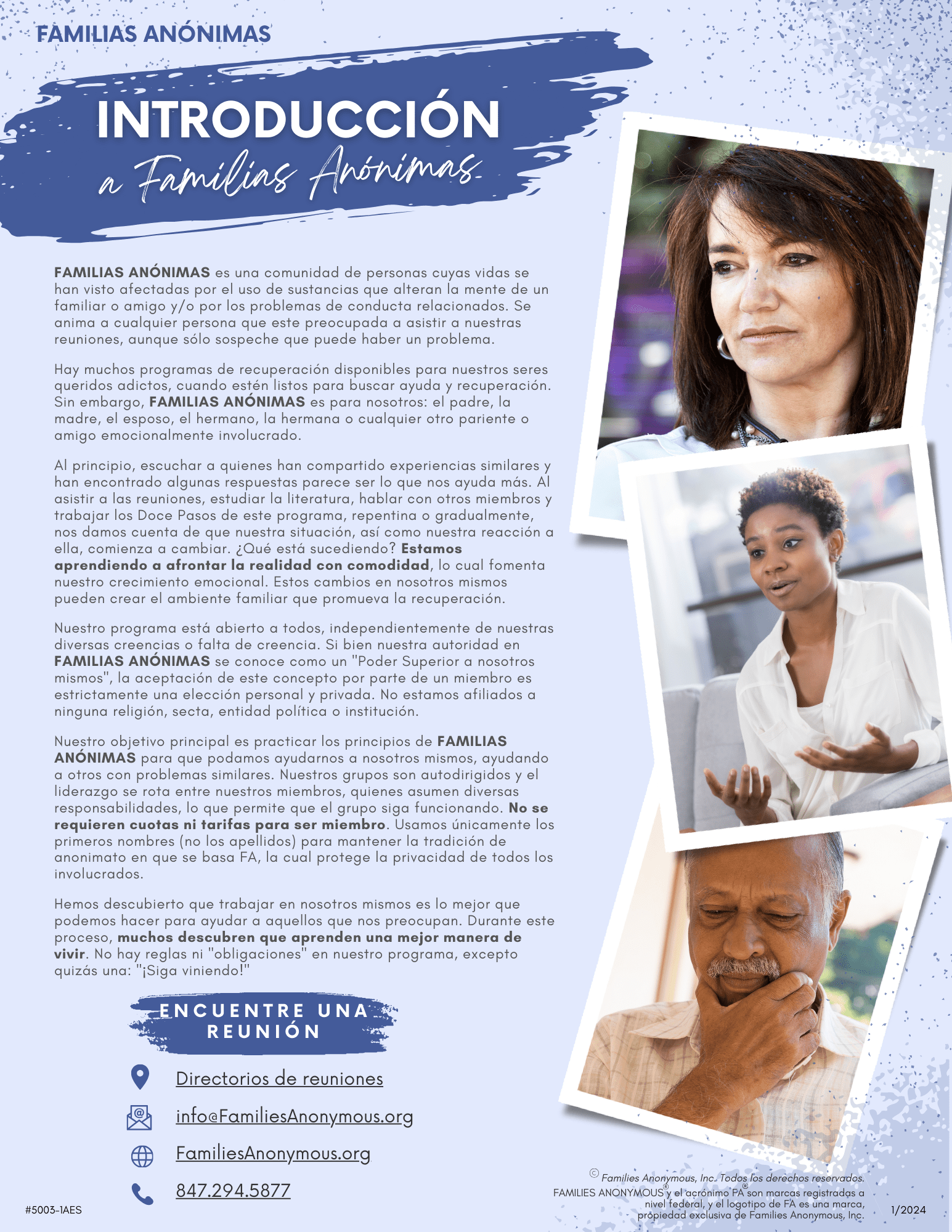 Introduction to Families Anonymous - SPANISH | Families Anonymous